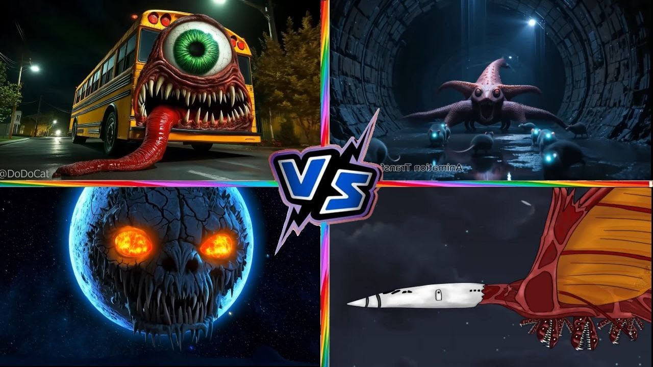 Moon exe 🆚 Minnion exe 🆚 Hungry Star 🆚 Monster Bus -Tiles hop edm Rush ...