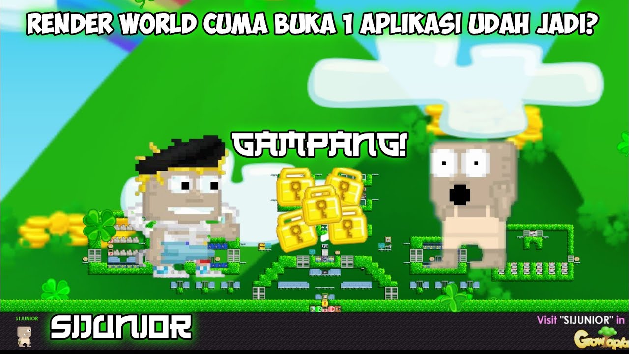 Cara Render World Growtopia || Versi S1JUNIOR GT √ - YouTube