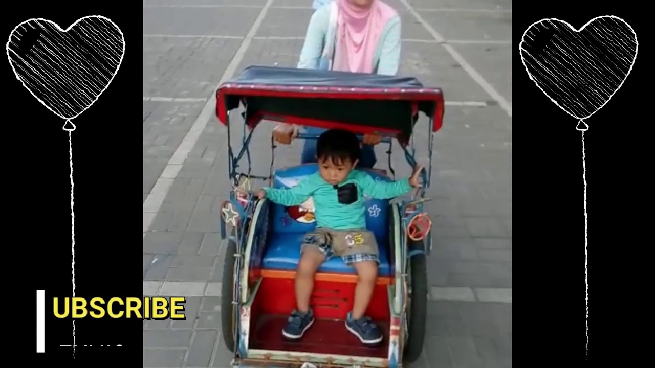 Bermain Becak dan Vespa Indonesia - YouTube