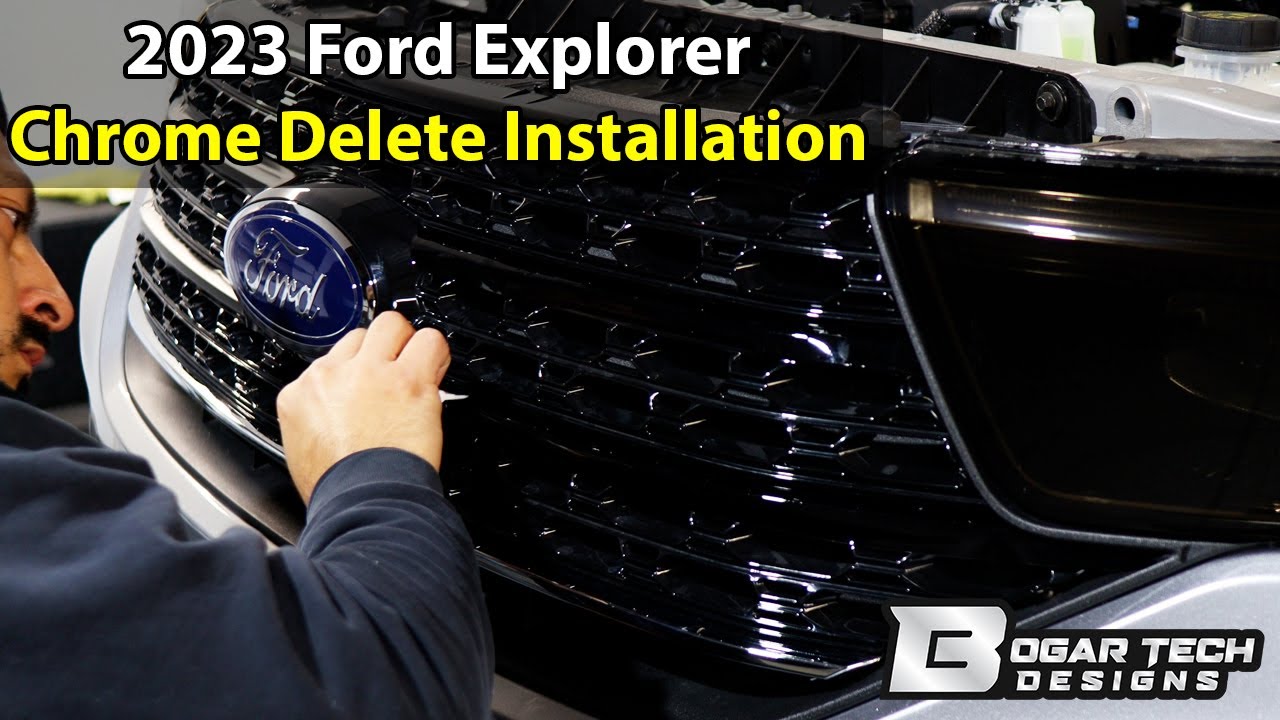 Ford Explorer 2020-2024 Chrome Delete Installation - YouTube
