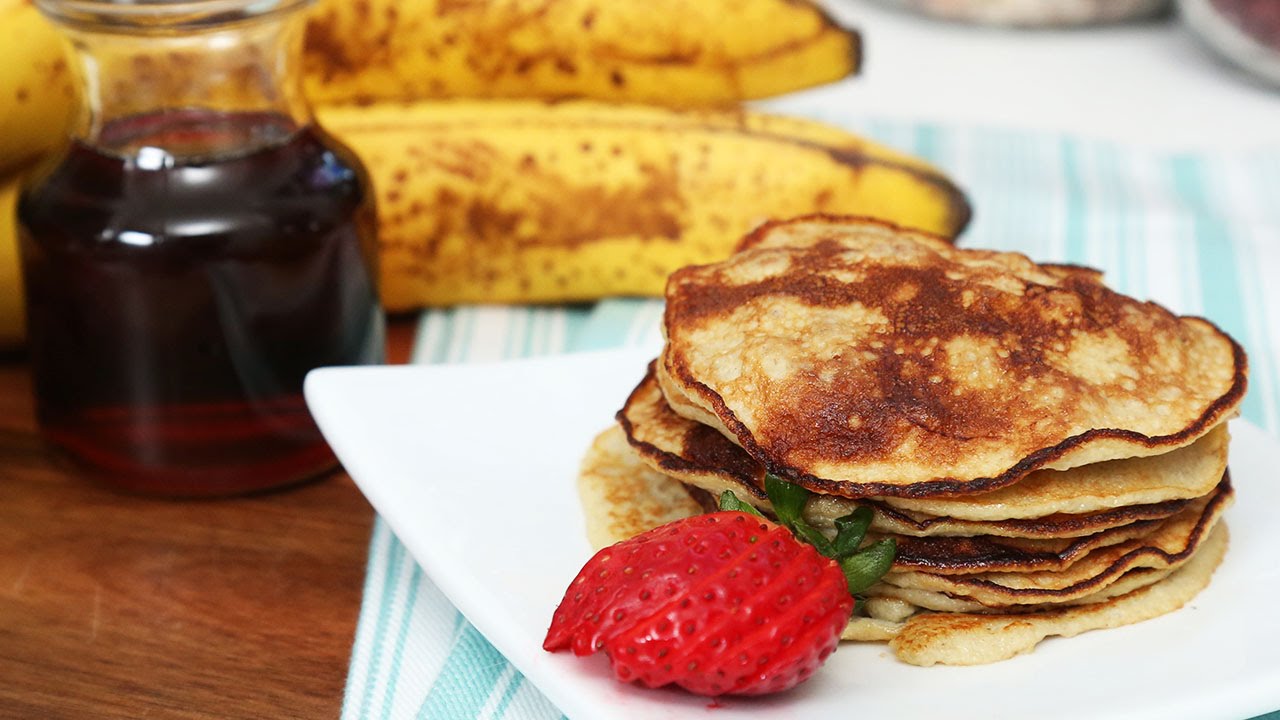 2 Ingredient Power Pancakes | Brunch Month - YouTube