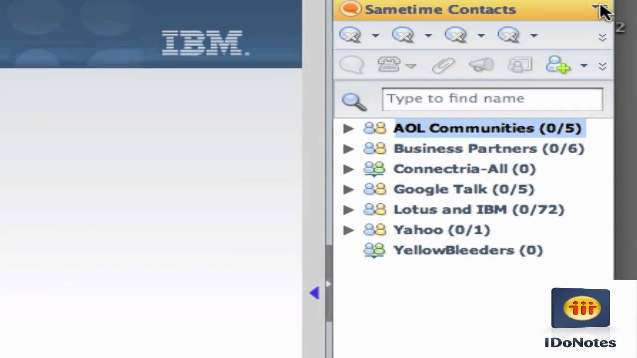 Lotus Sametime Community Icon options - YouTube