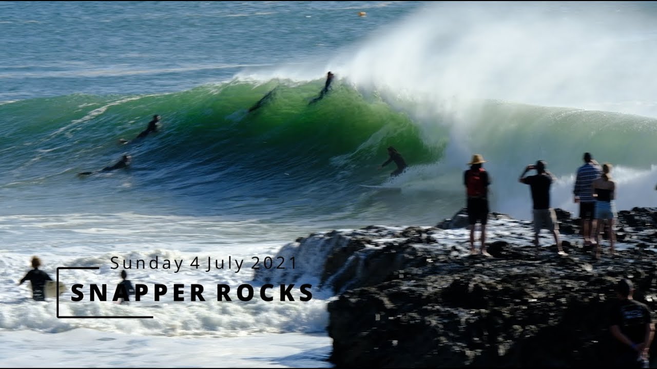 Solid Swell and Solid Wipeouts at Snapper Rocks - YouTube