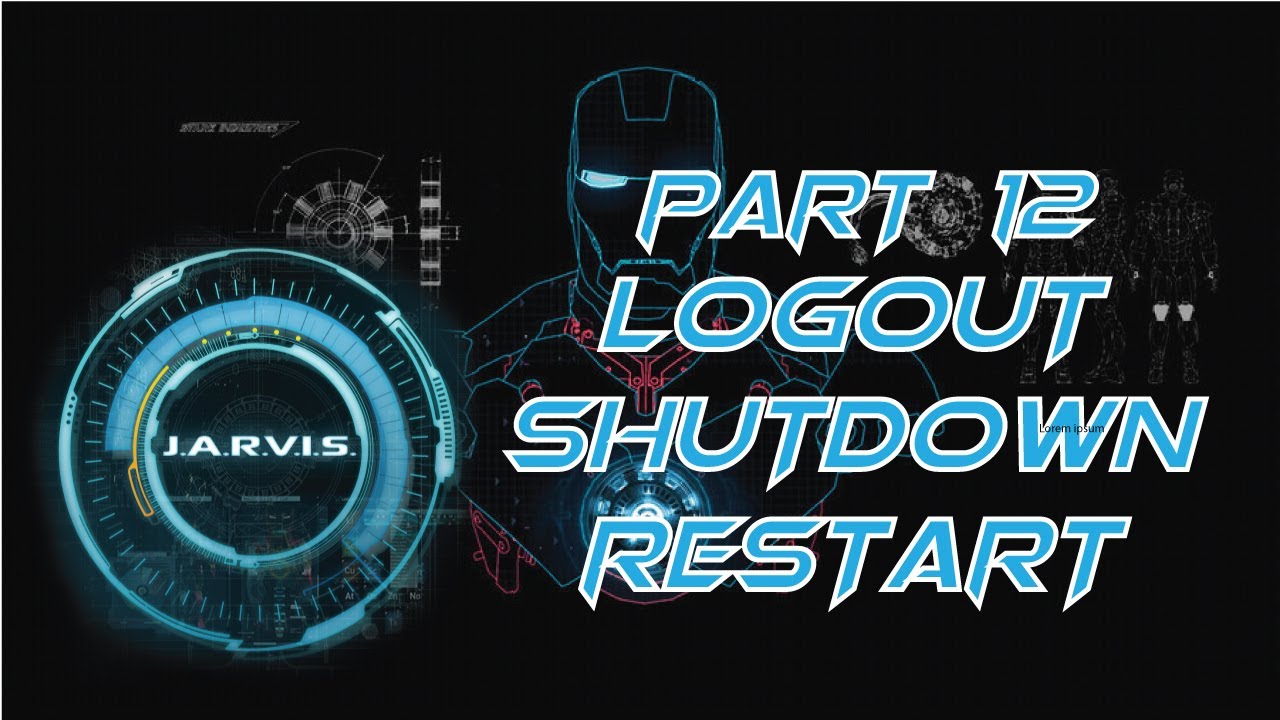How to do shutdown / Restart PC with Jarvis |(in Hindi) Learn to create J.A.R.V.I.S.| Part 12 ...