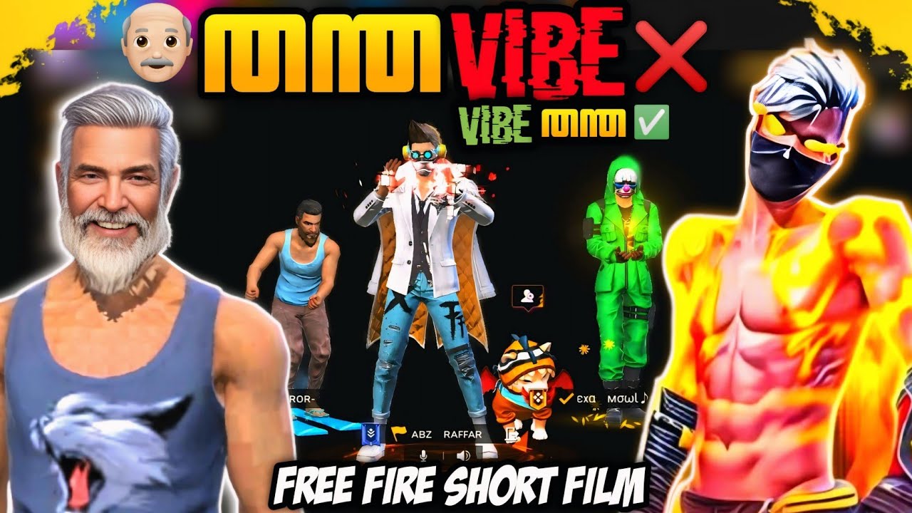 തന്ത VIBE VIBE തന്ത FREE FIRE SHORT FILM🎬 MALAYALAM| FREE FIRE NOOB STORY|| ERROR BOY GAMING ...