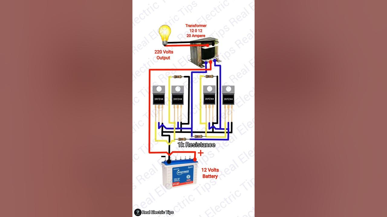 How To Make Irfz44n Mosfet 500w Inverter Circuit Diagram Youtube