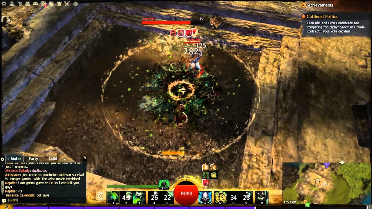 GW2 Scepter/Dagger, Axe/Warhorn Necromancer @ SPVP (experimental build ...
