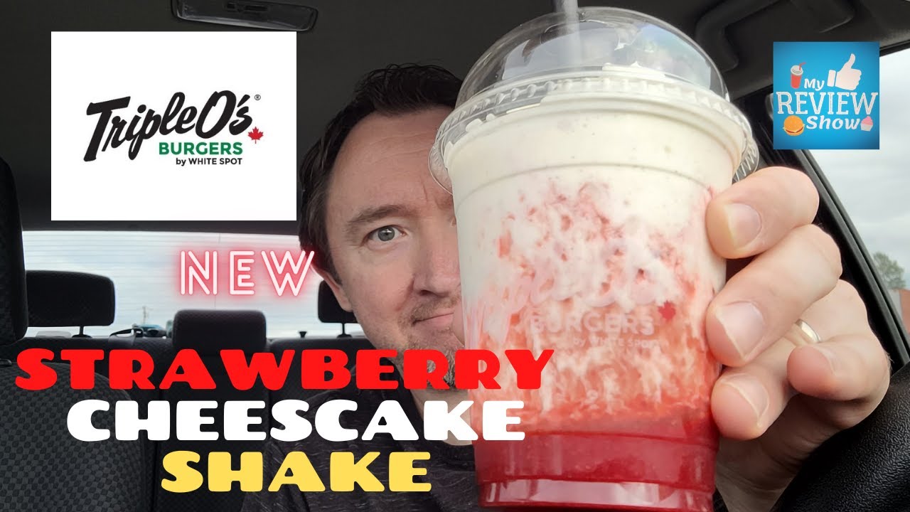 How good is the STRAWBERRY CHEESECAKE SHAKE from Triple O's? - YouTube
