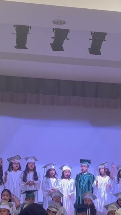 First grade, first grade Kindergarten graduation song by students of ...