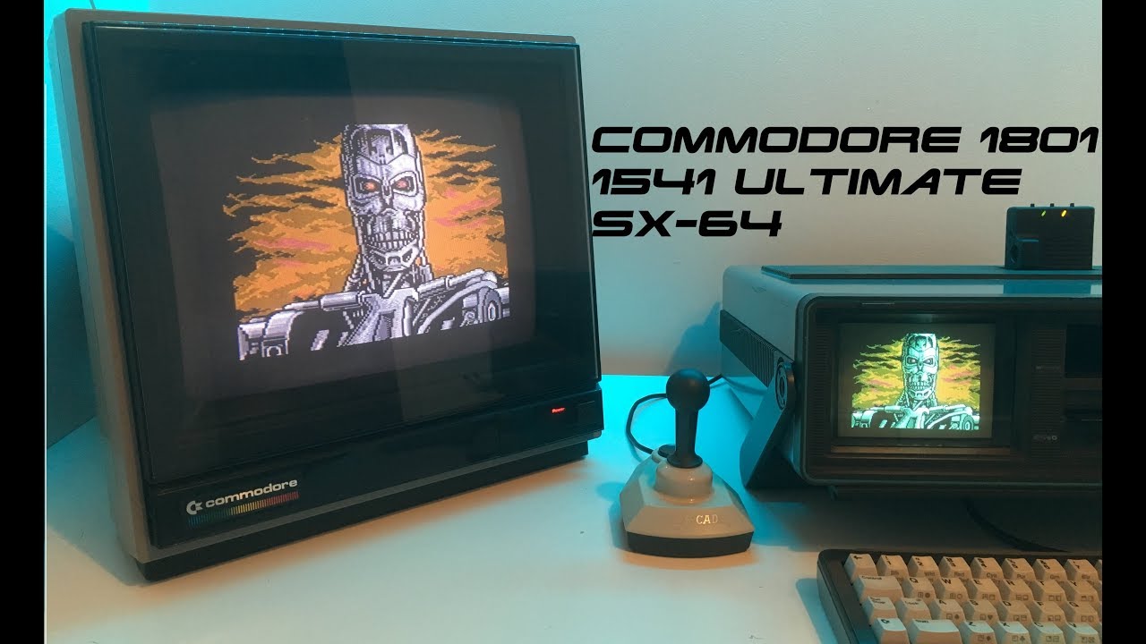 Commodore SX-64 with 1541 Ultimate 2 and Commodore 1801 CRT Monitor ...