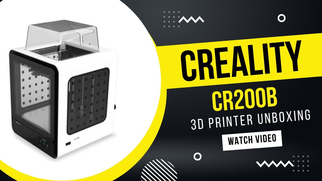 Unboxing the Creality CR200B 3D printer | Unboxing & First Impressions ...