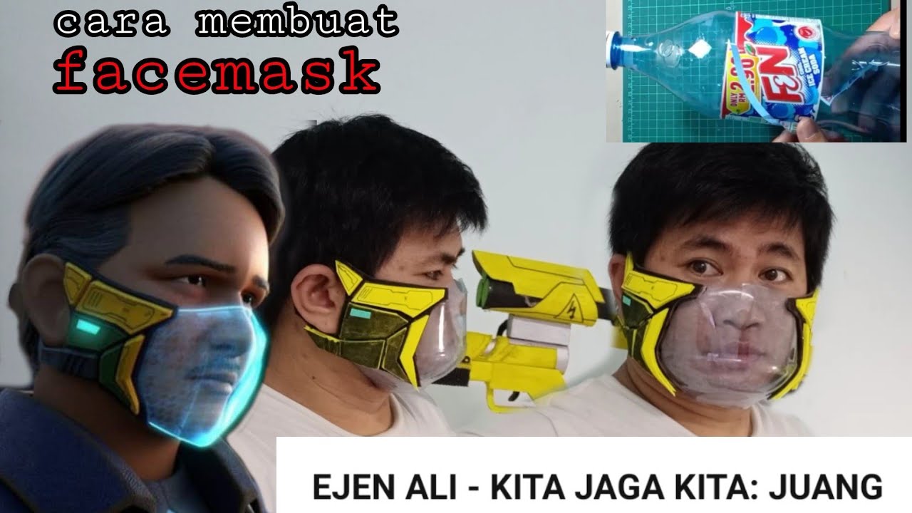 cara membuat masker EJEN ALI dari Eva from n botol f&N - YouTube