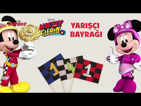 Mickey ve Çılgın Yarışçılar | Kendi Yarış Bayrağını Yapabilirsin ✂| Disney Channel Türkiye