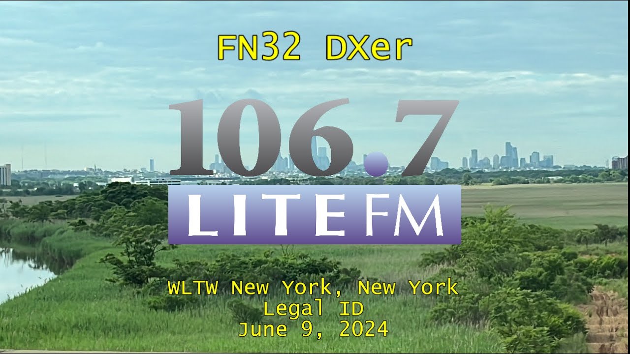 106.7 Lite FM | WLTW New York, New York Legal ID (6/9/2024) - YouTube