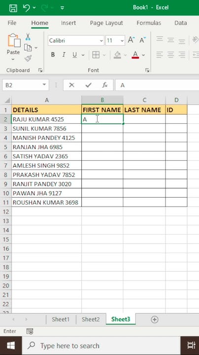 Flash Fill - Excel | Excel Tips & Trick Using Flash Fill Option In Excel..👍👍 - YouTube
