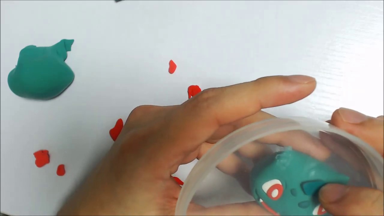 Pokémon Clay Art: Bulbasaur!! Grass/Poison Pokémon - YouTube
