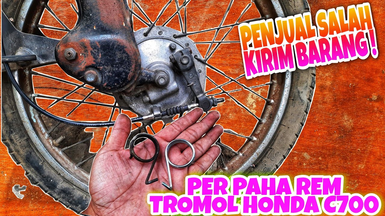 Per Paha Rem Tromol Honda C700‼️penjual salah kirim barang - YouTube