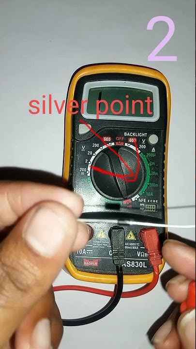 #2 Multimeter tutorial || How to check LED and diode || - YouTube