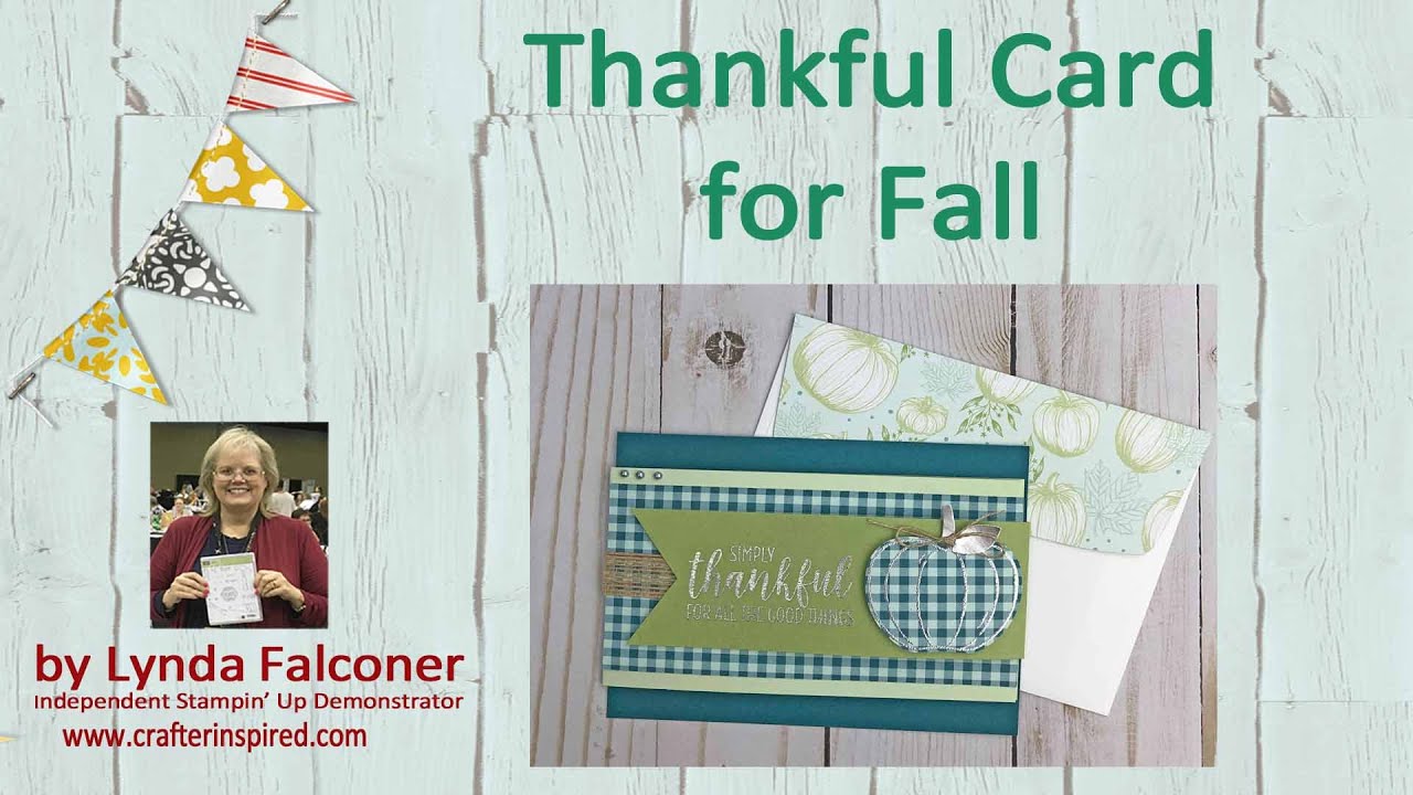 Thankful Card for Fall - YouTube