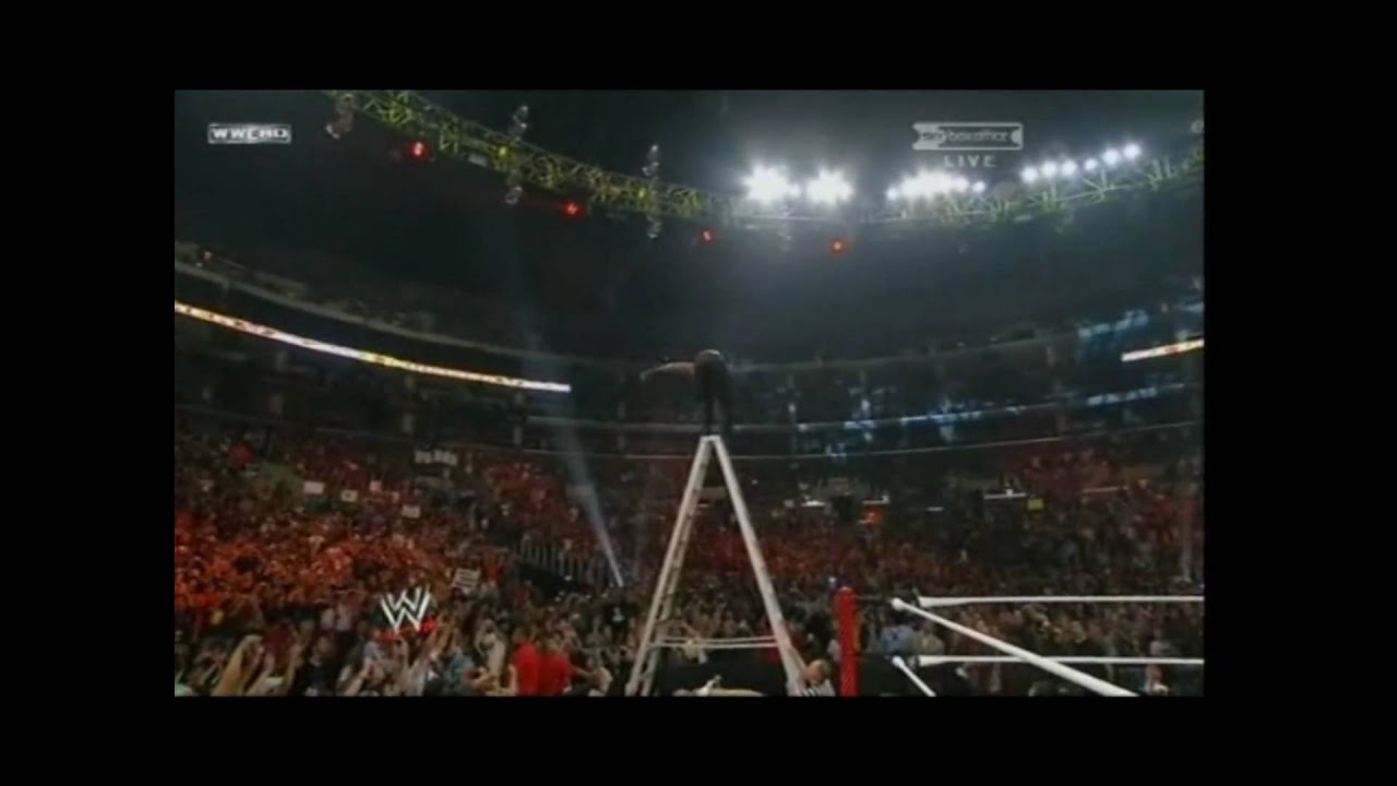 Jeff Hardy Swanton Bomb off the Ladder on CM Punk - YouTube