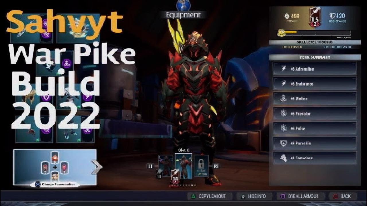 Dauntless Sahvyt War Pike Build 2022 - YouTube
