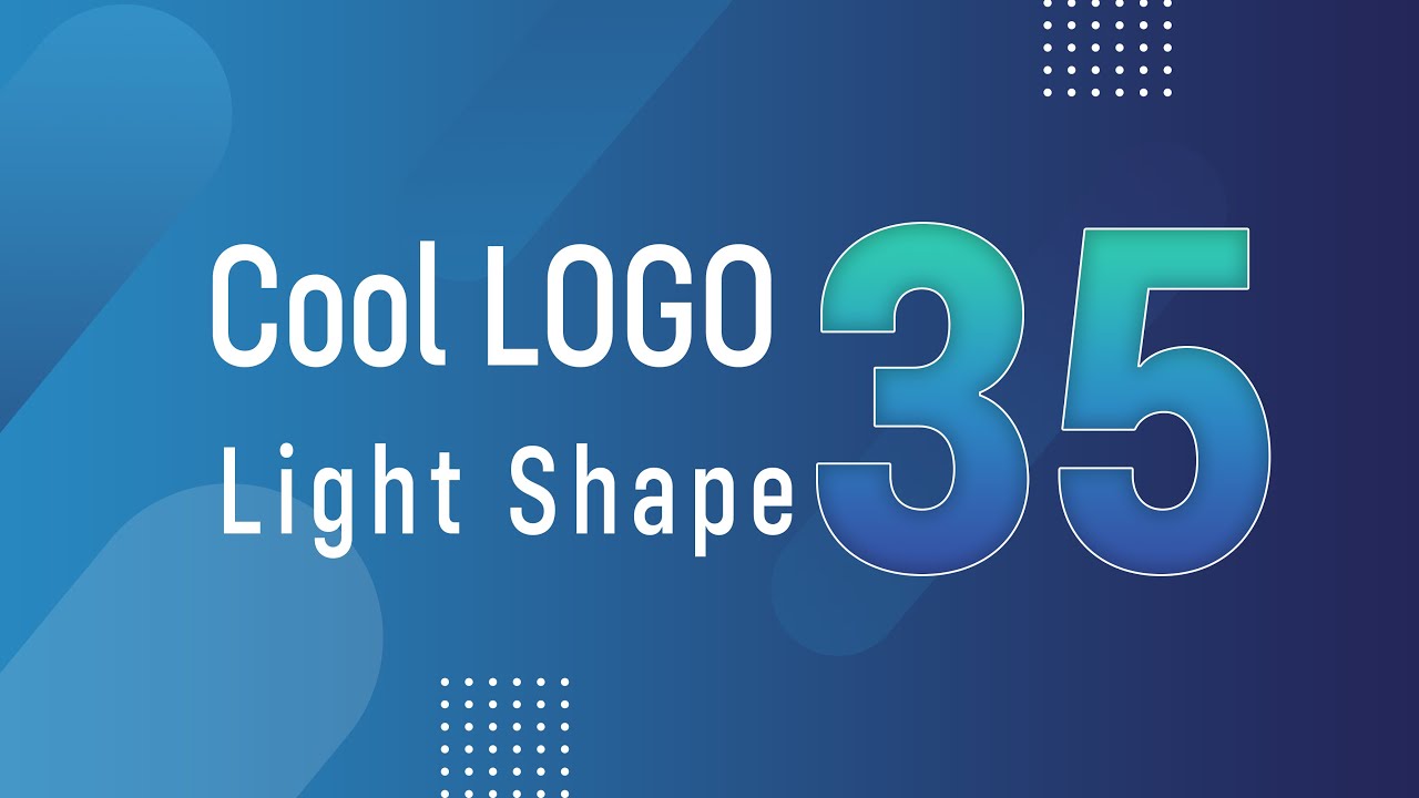 35 light shape logos | Cool logos for Designer | Creative Logos - YouTube