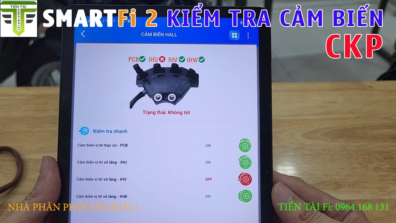 Máy Đọc Lỗi SmartFi 2 - Chức Năng Kiểm Tra Cảm Biến CKP | Tiến Tài Fi - YouTube