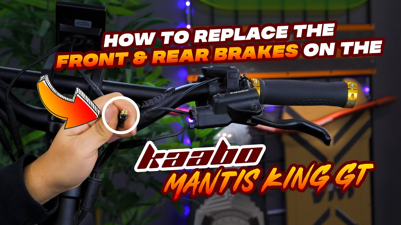 How to replace the Front and Rear Brakes on the Kaabo Mantis King GT - Voromotors tutorial - YouTube