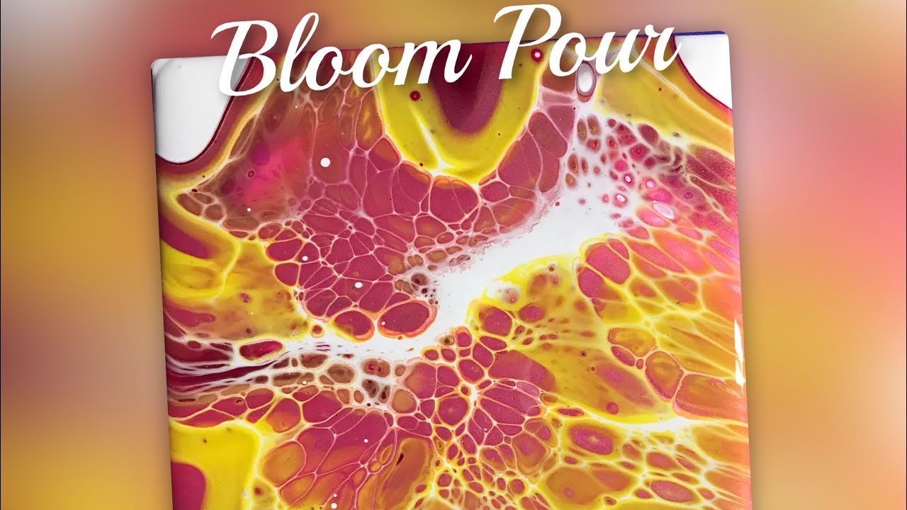(487) Bloom Technique /Acrylic Pouring Painting /with Floetrol PM - YouTube