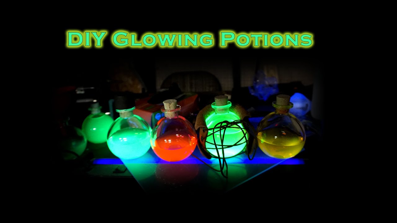 DIY Glowing Potions - YouTube