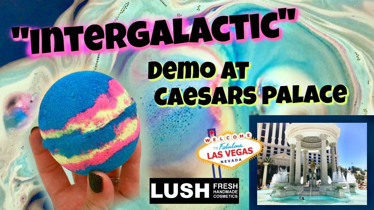 *LUSH* INTERGALACTIC Bath Bomb Demo Caesars Palace LAS VEGAS Jetted Tub?? Augustus Premium Room ...