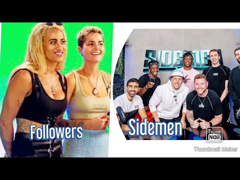 Sidemen| Georgie and Sam when finding out each sidemen members follows