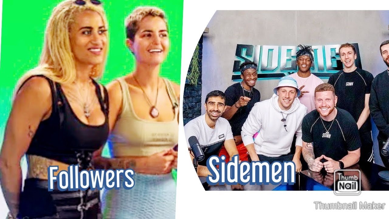Sidemen| Georgie and Sam when finding out each sidemen members follows ...