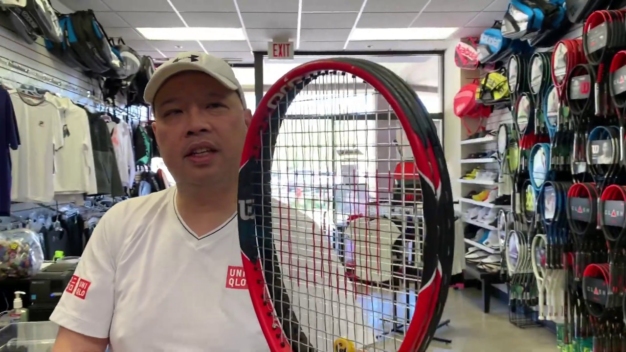 ROGER FEDERER ACTUAL RACKET FROM THE 2015 US OPEN COMPARED TO STOCK PRO ...