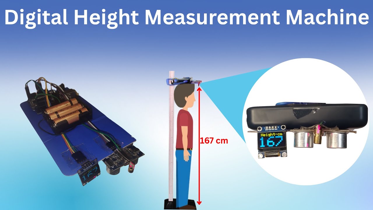 Digital Height Measurement Machine || Height Measuring Scale - YouTube