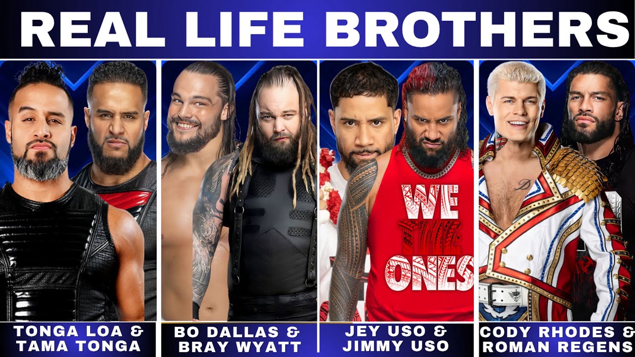 Real Life Brothers Who Played In WWE - YouTube