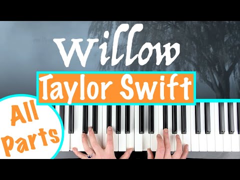 How to play WILLOW - Taylor Swift Piano Chords Accompaniment Tutorial ...