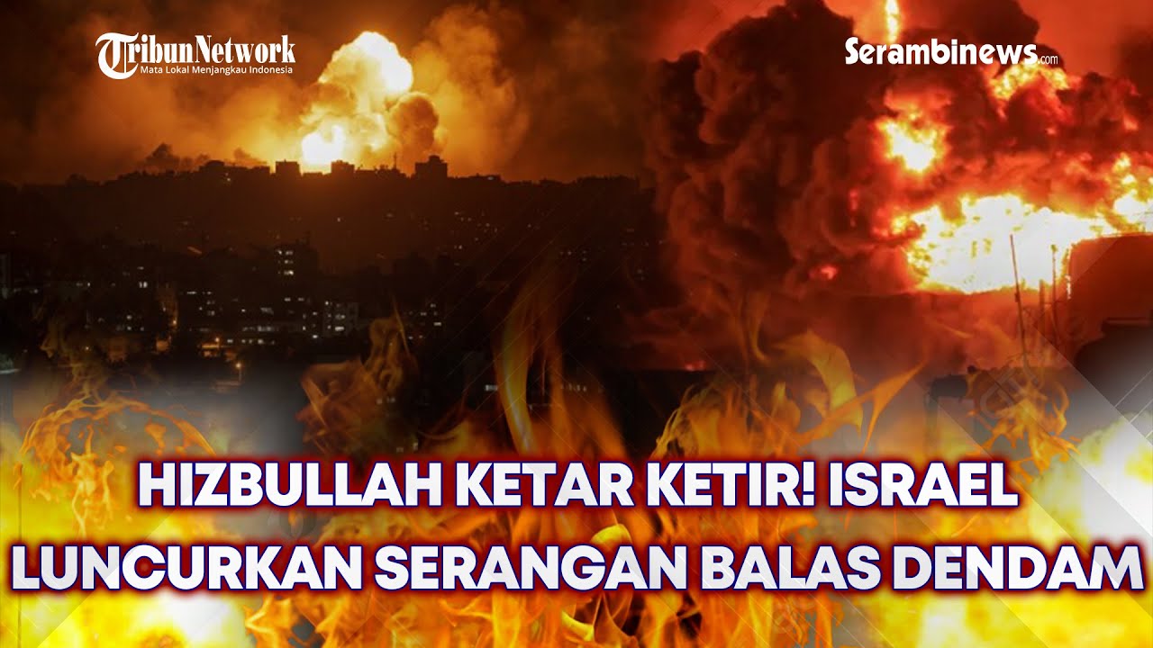🔴 Israel Tak Mau Kalah! Langit Lebanon Terang Benderang Akibat Ledakan ...