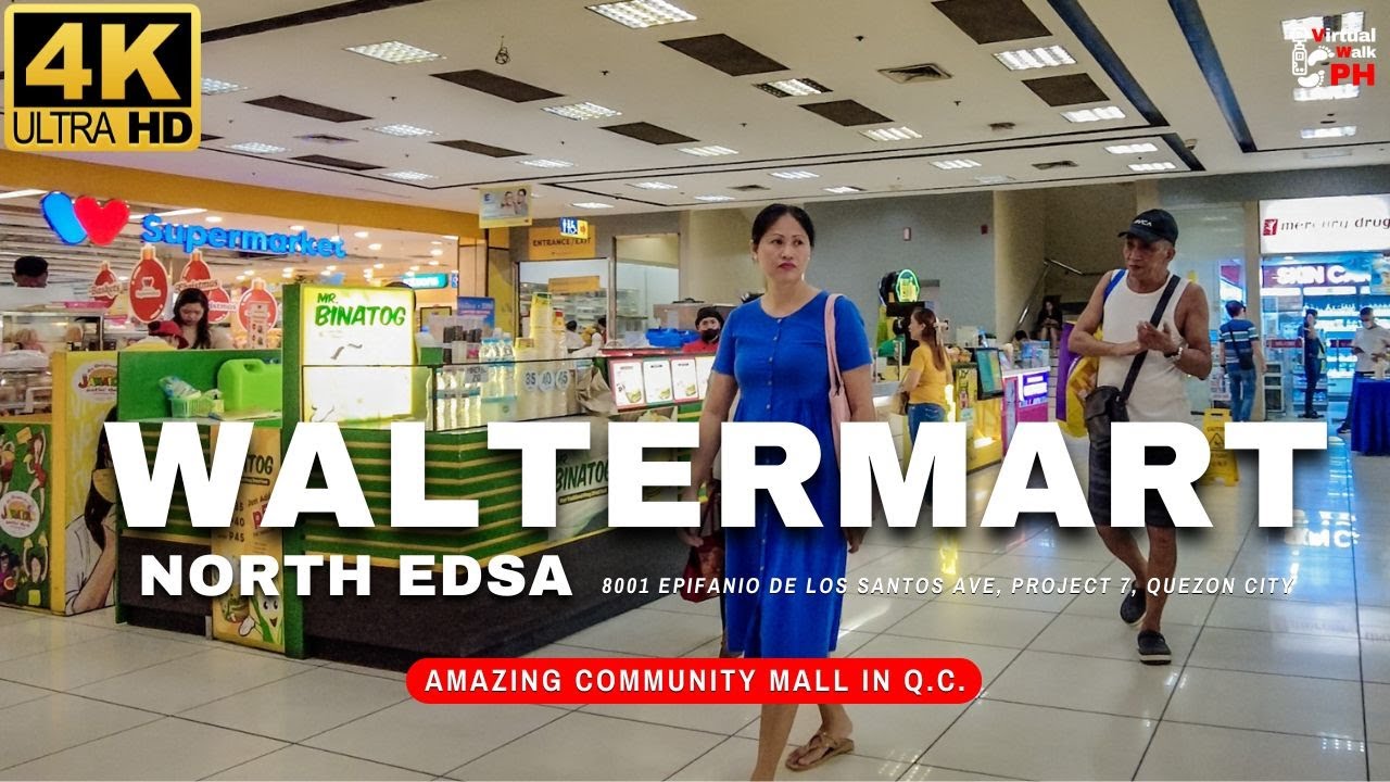 [4K] AMAZING Community Mall in Muñoz | WalterMart North EDSA Full ...