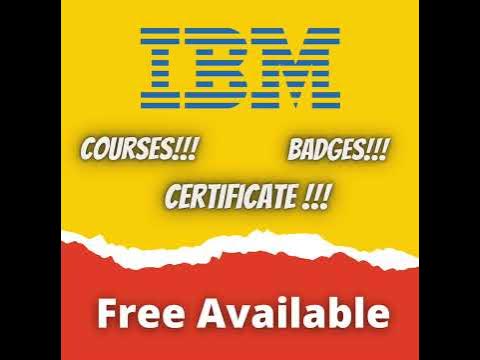 IBM free certificates | free courses | - YouTube