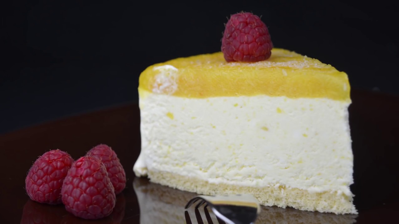 Como hacer tarta helada de mango. Recetas de postre sin horno - YouTube