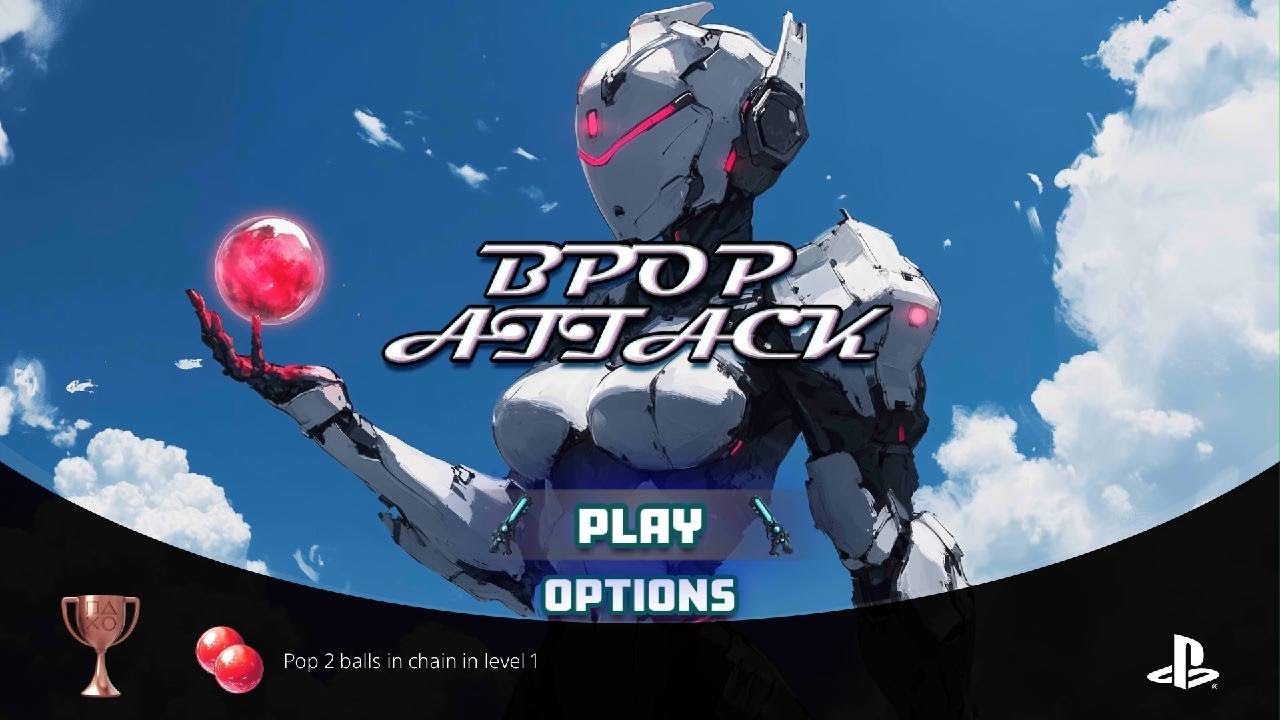 Bpop Attack ~ Pop 2 balls in chain in level 1 Trophy - YouTube