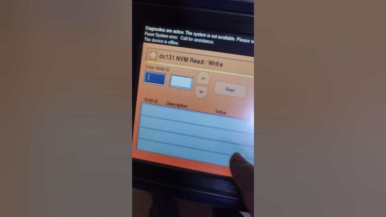 Xerox 7525 fuser system error - YouTube