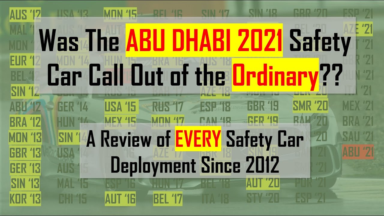 A Review of EVERY Safety Car Deployment Since 2012 - YouTube