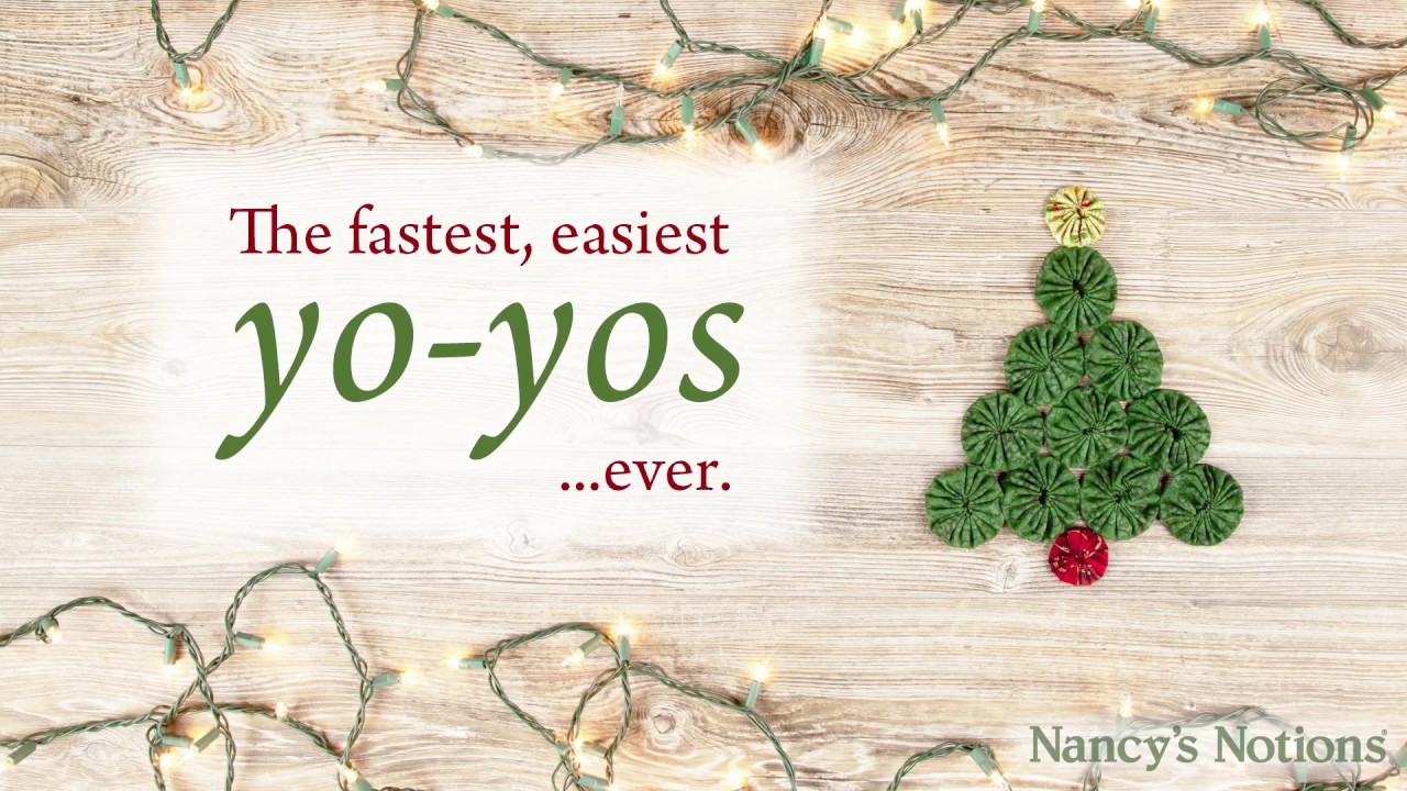 The Easiest Way to Make Fabric Yo-Yos - YouTube
