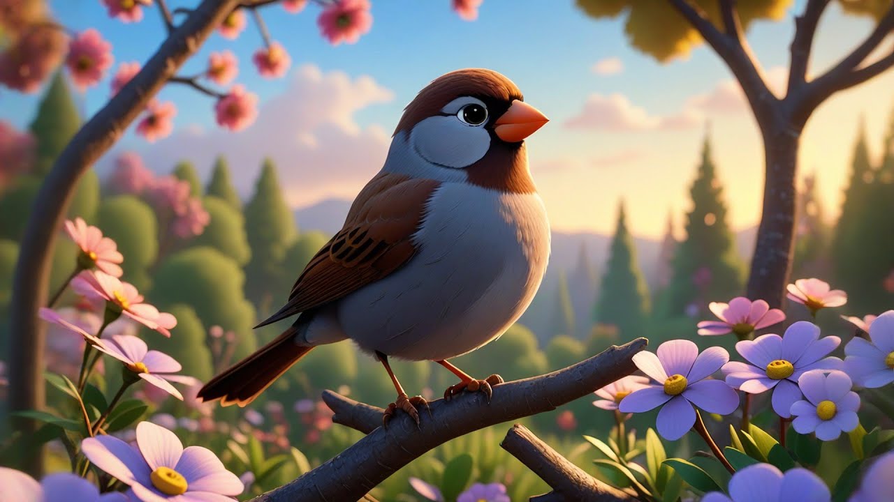 The Sleepy Sparrow’s Morning Chirp 🐦🌅 | Fun Kids Song | Learning About ...