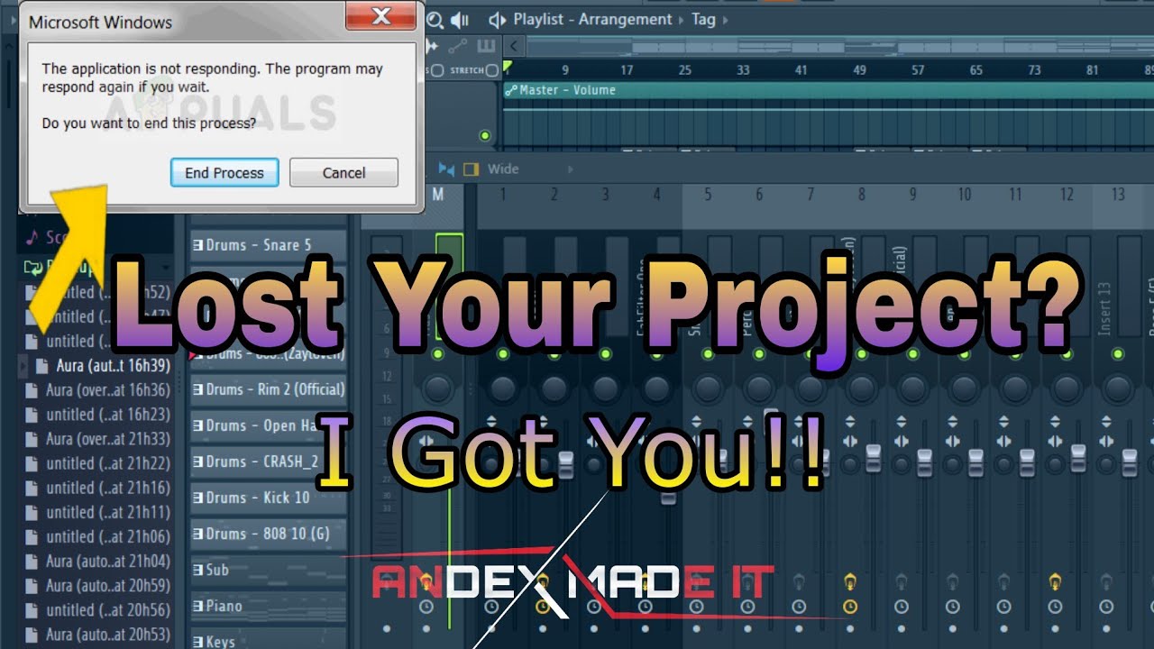 How to Recover Lost Projects On FL Studio - YouTube