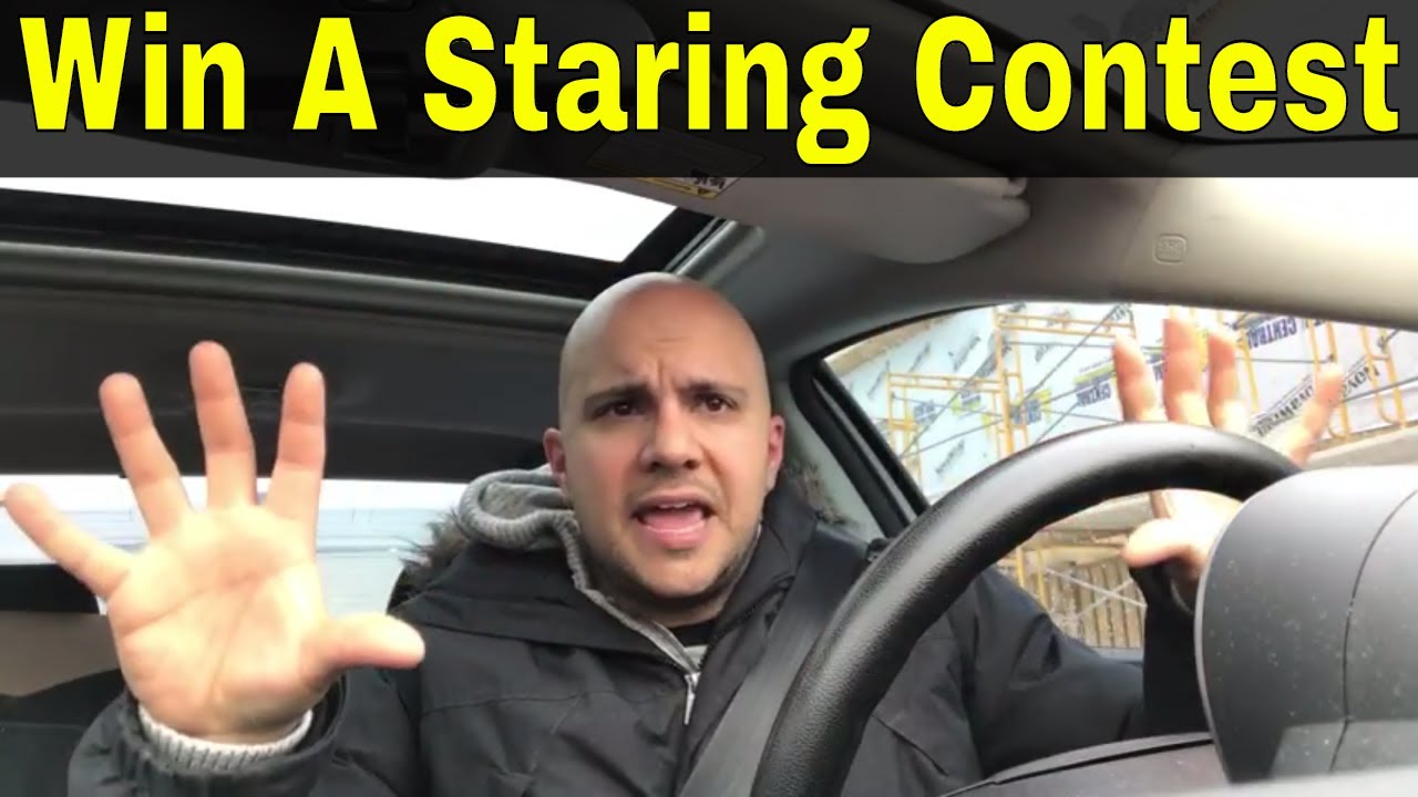 How To Win A Staring Contest-Tutorial - YouTube