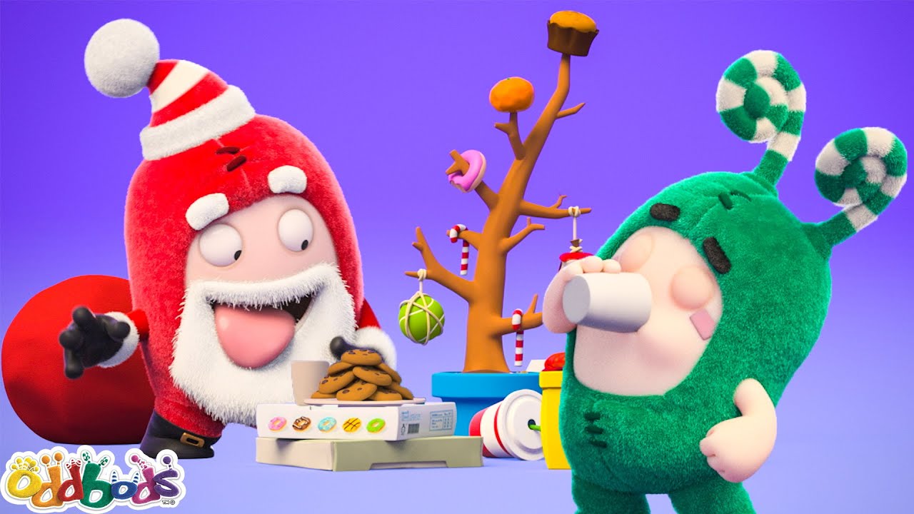 Christmas Treats: Cookies and Milk | Oddbods - Food Adventures ...