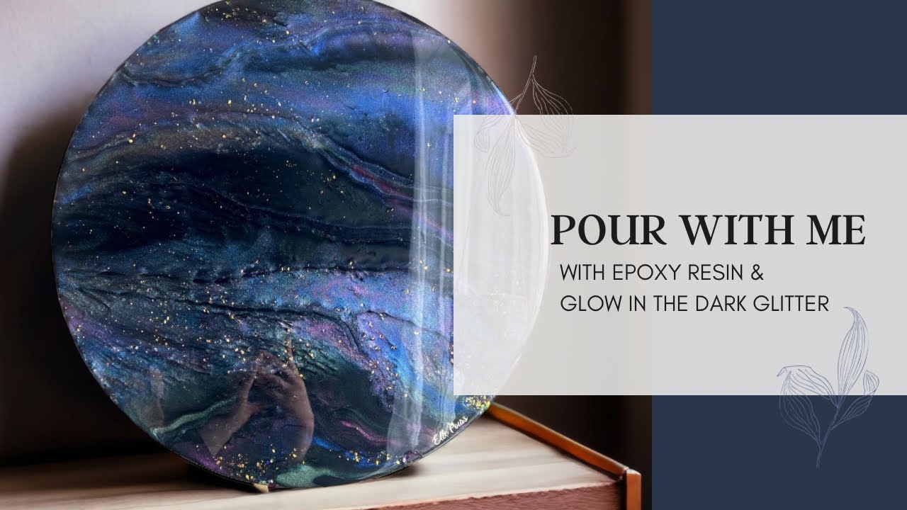 Andromeda | Galaxy Collection | Epoxy Resin & Glow In The Dark Glitter ...